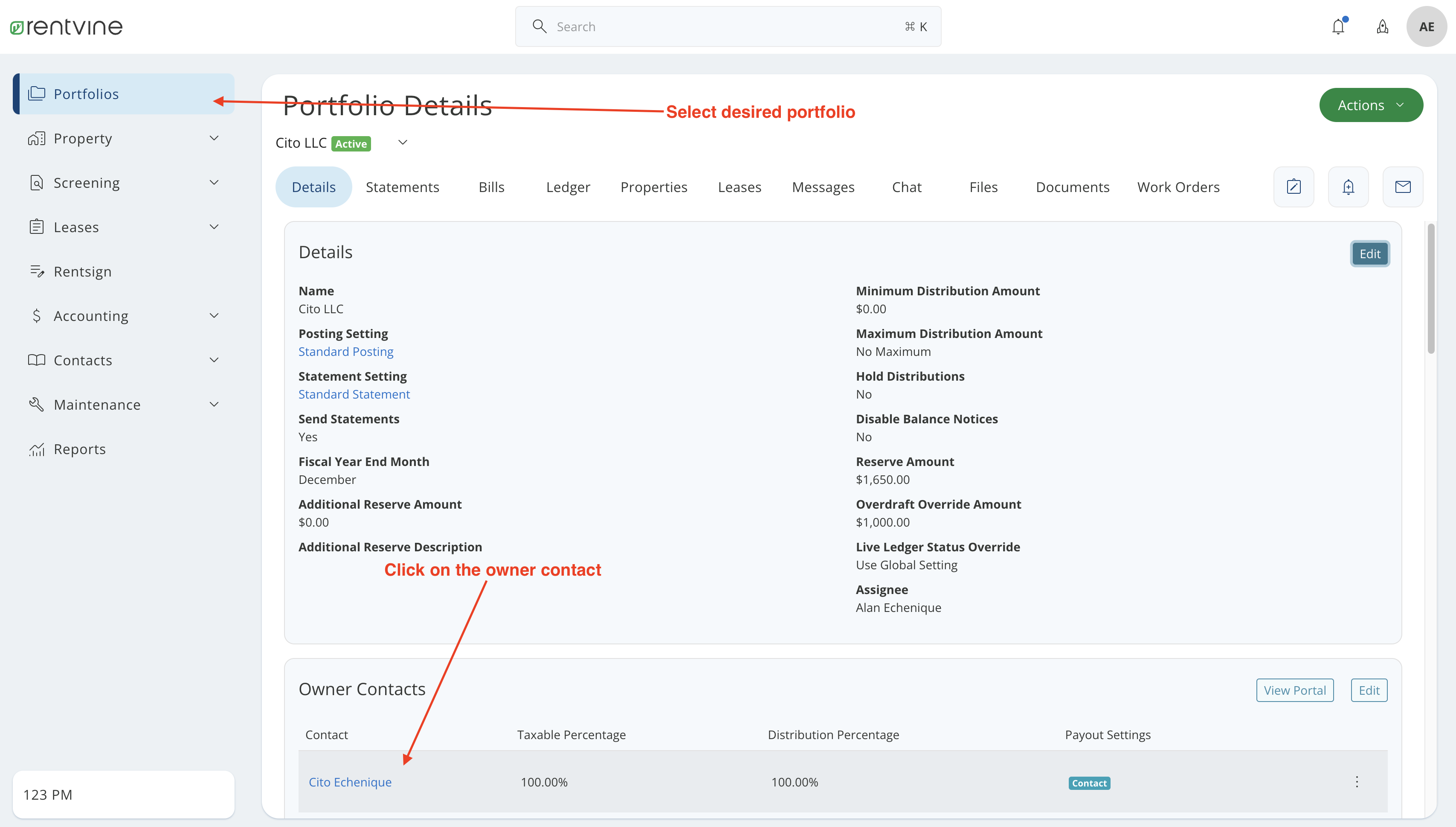 How to Impersonate an Owner Portal